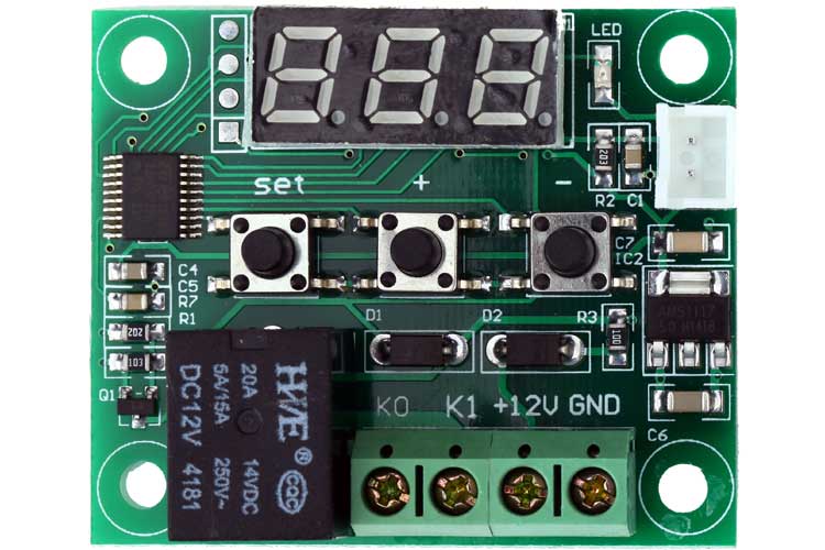 W1209 Temperature Controller Circuit Diagram
