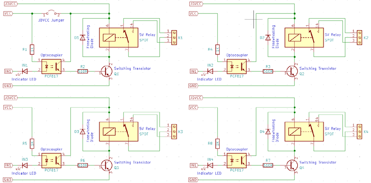Relay Module Schematic Diagram